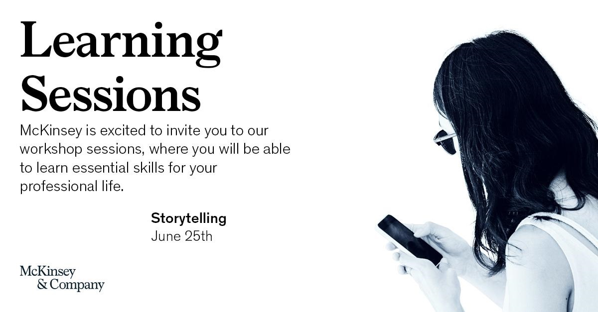 McKinsey te invita a sus “Workshop Series”